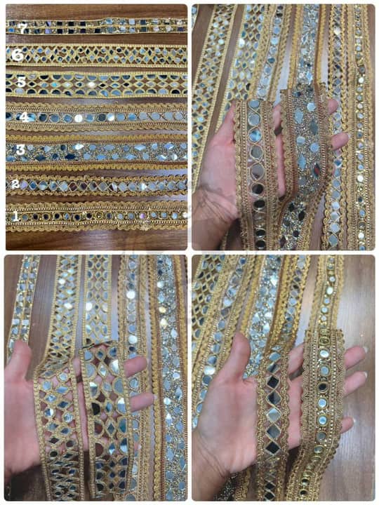 نوارخرجکار آیینه طلایی - آنلاین خرازی | نوار آیینه ای طلایی|نوار آیینه ...